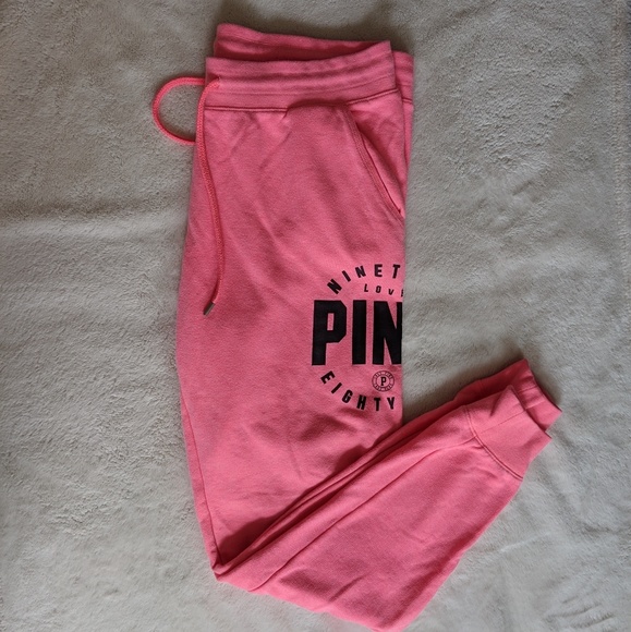 PINK Victoria's Secret | Pants & Jumpsuits | Pink Logo Sweatpants ...